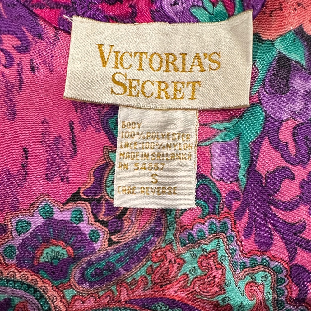 Vintage Gold Label Victoria’s Secret Flower, Paisley … - Gem